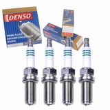 4 pc DENSO 5749 Iridium Racing Spark Plugs for IKH01-24 Ignition Wire ...