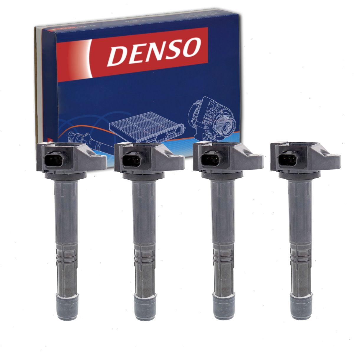4 pc DENSO Direct Ignition Coils compatible with Honda Accord 2013-2017 ...