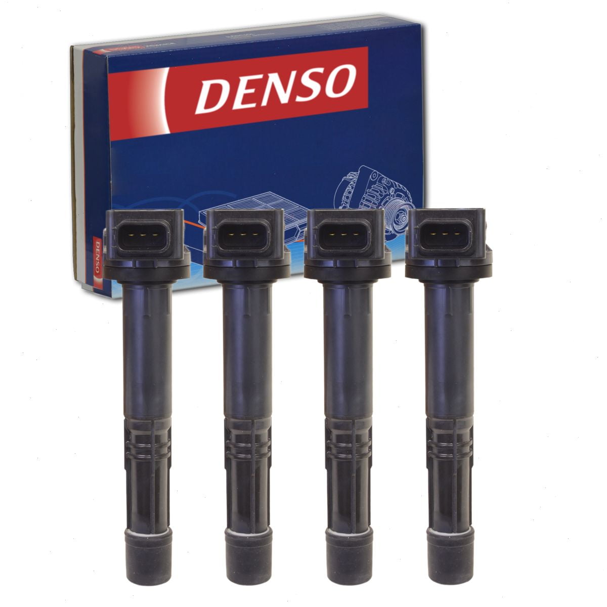 4 pc DENSO Direct Ignition Coils compatible with Honda CR-V 2.4L L4 ...