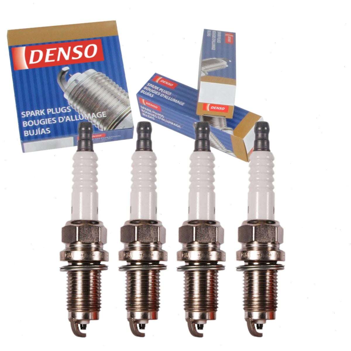 4 pc DENSO Standard Spark Plugs compatible with Honda Accord 2.4L L4 ...