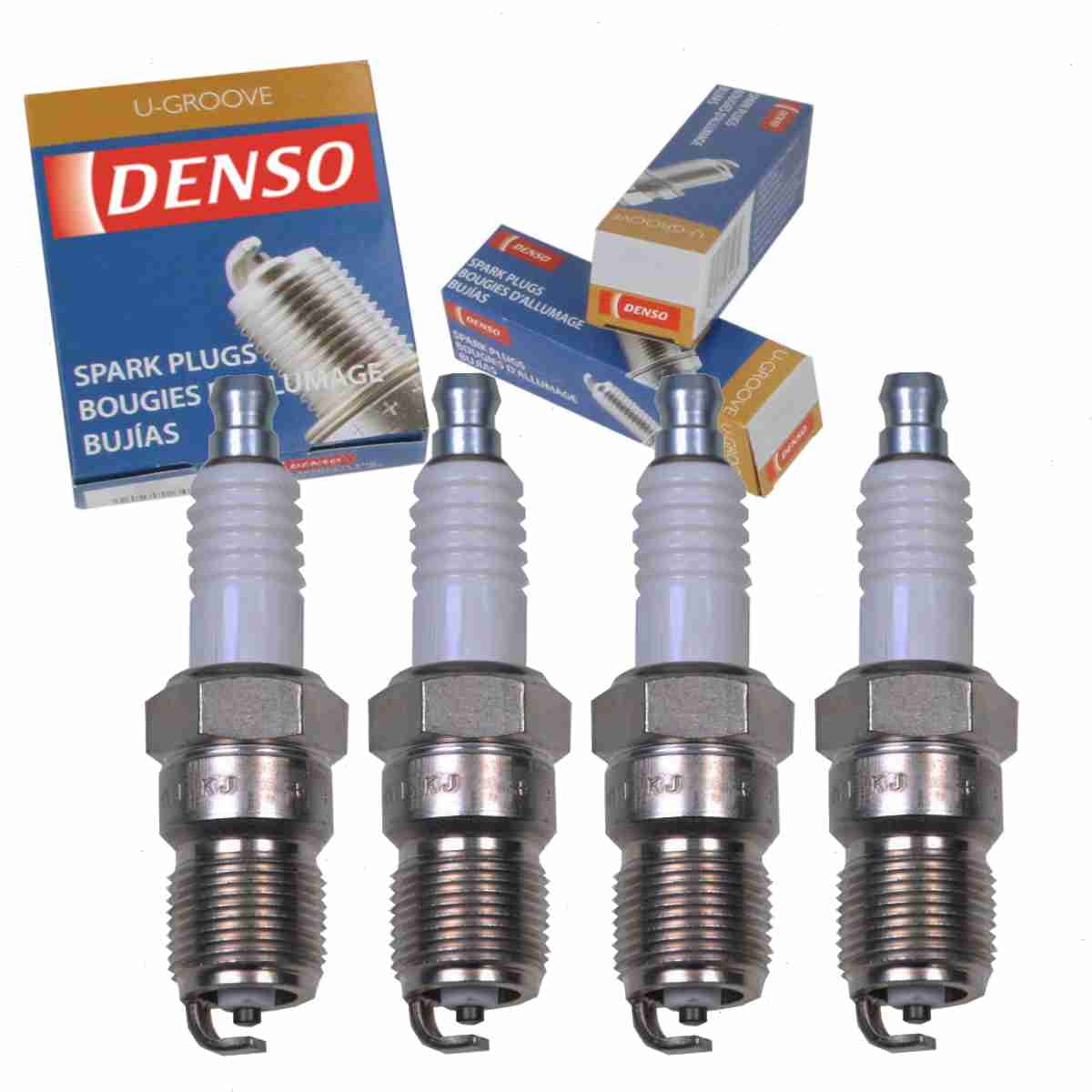 4 pc DENSO Standard U-Groove Spark Plugs compatible with Chevrolet S10 ...