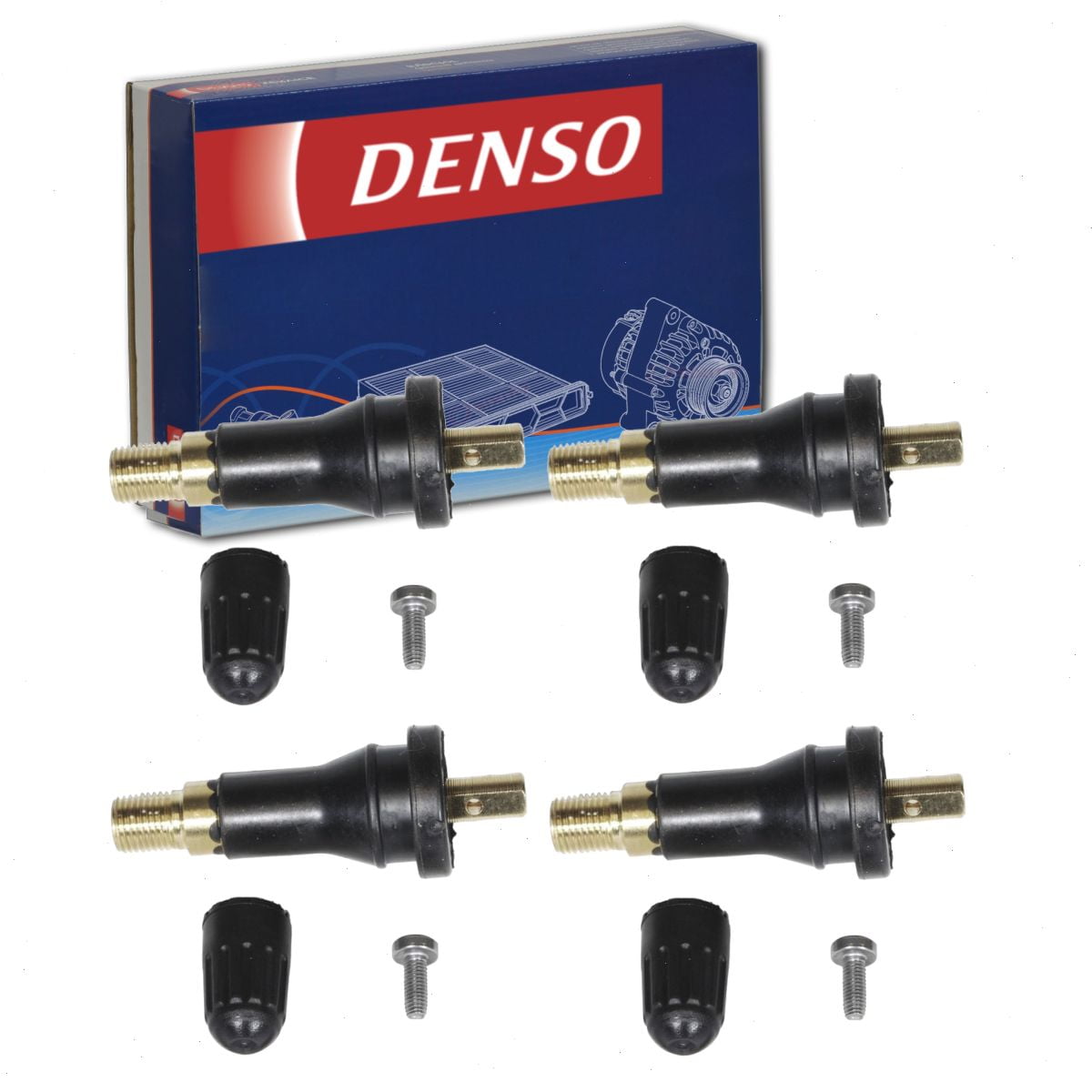 4 pc DENSO TPMS Sensor Service Kits compatible with Ford Fusion 2010 ...