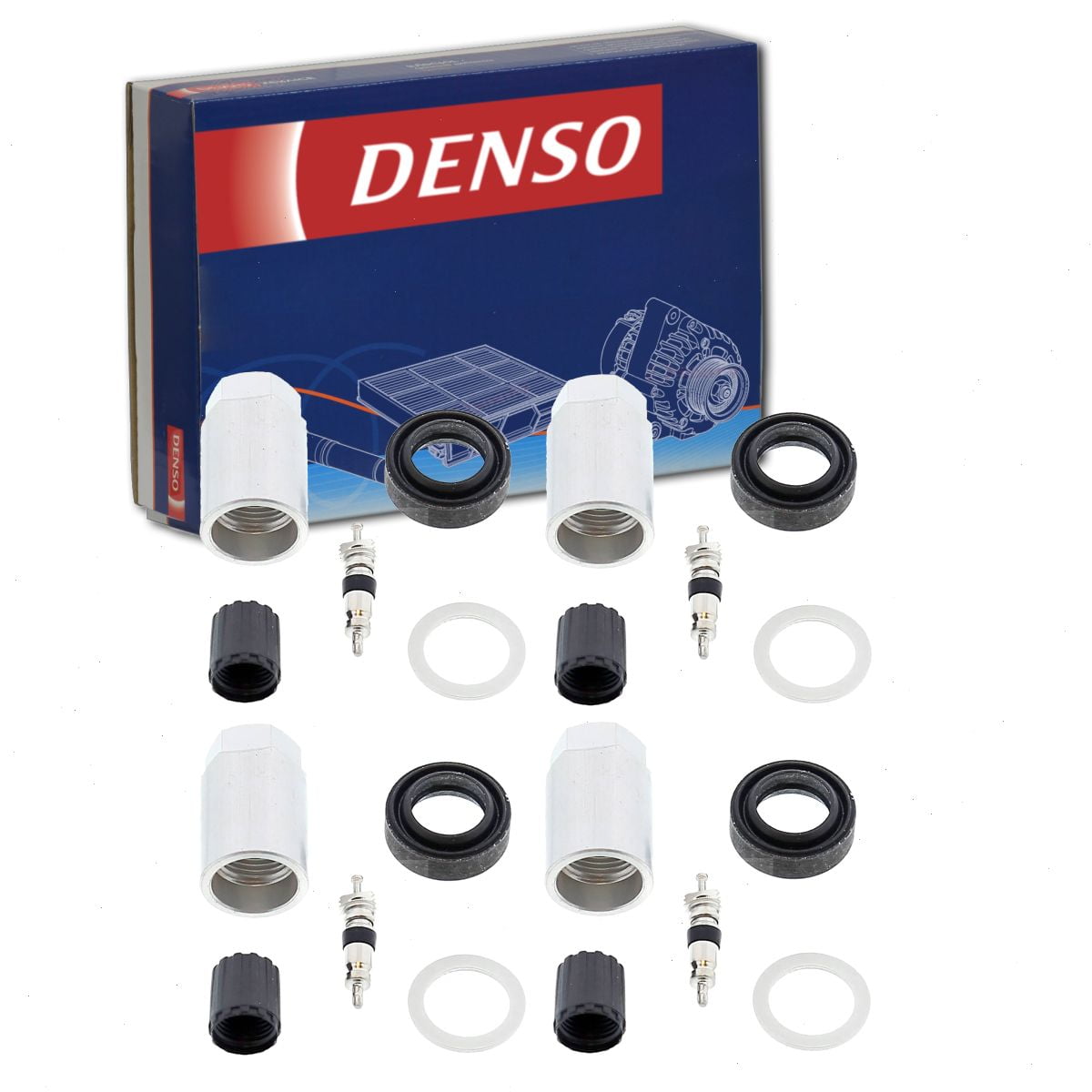 4 pc DENSO TPMS Sensor Service Kits compatible with Honda CR-V 2011 ...
