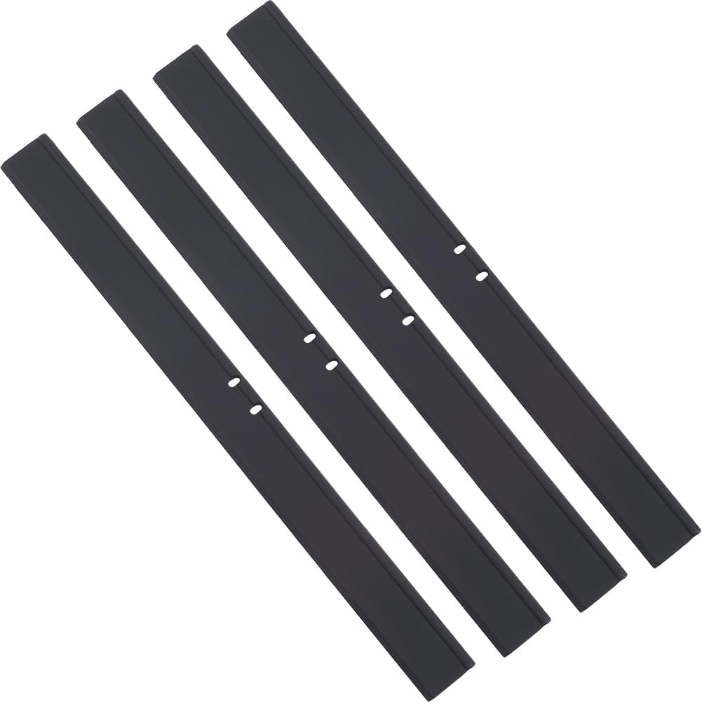 4 pc Flexible Silicone Squeegee Blade Window Squeegee Shower Squeegee ...