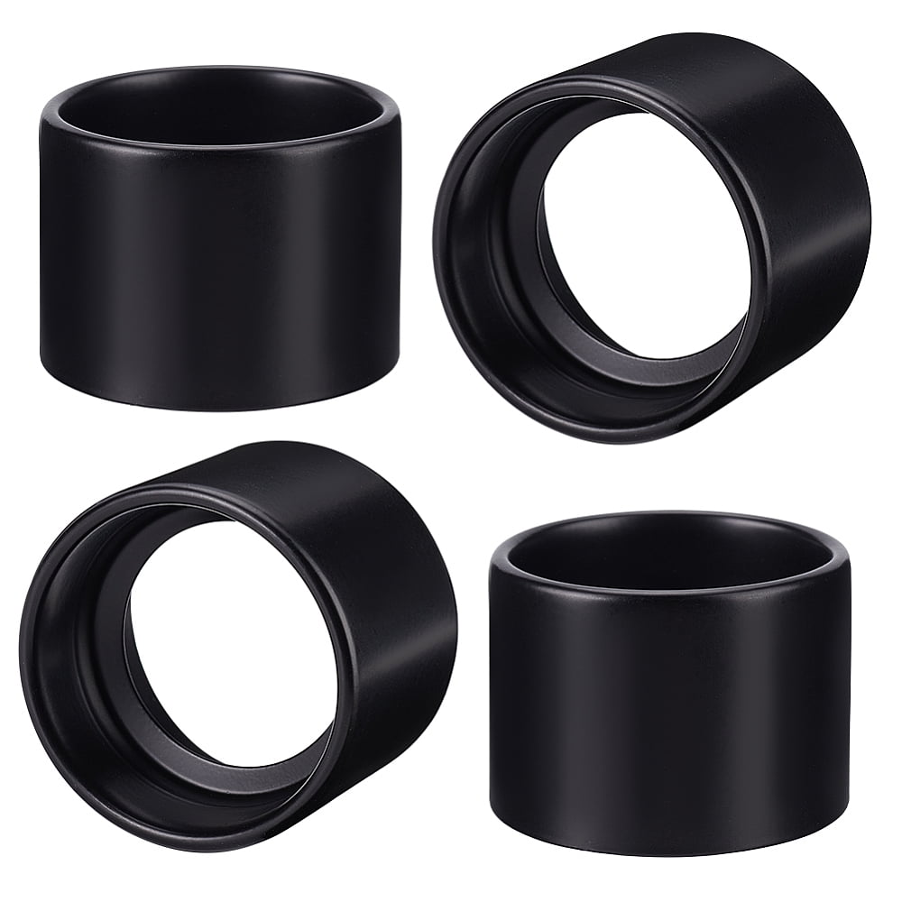 4 pc Iron Lamp Shade Collar Rings Light Socket Shade Ring Column Black ...