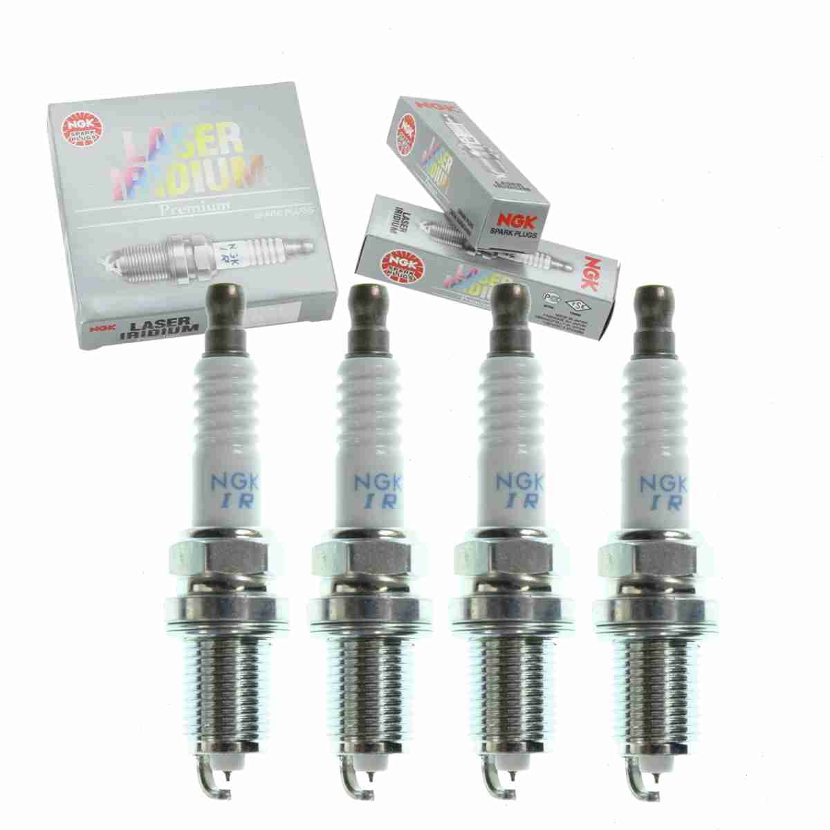 4 pc NGK 127 Laser Iridium Spark Plugs for 22401AA730 22401AA731 4504 4702 IK20TT PK20TT ...