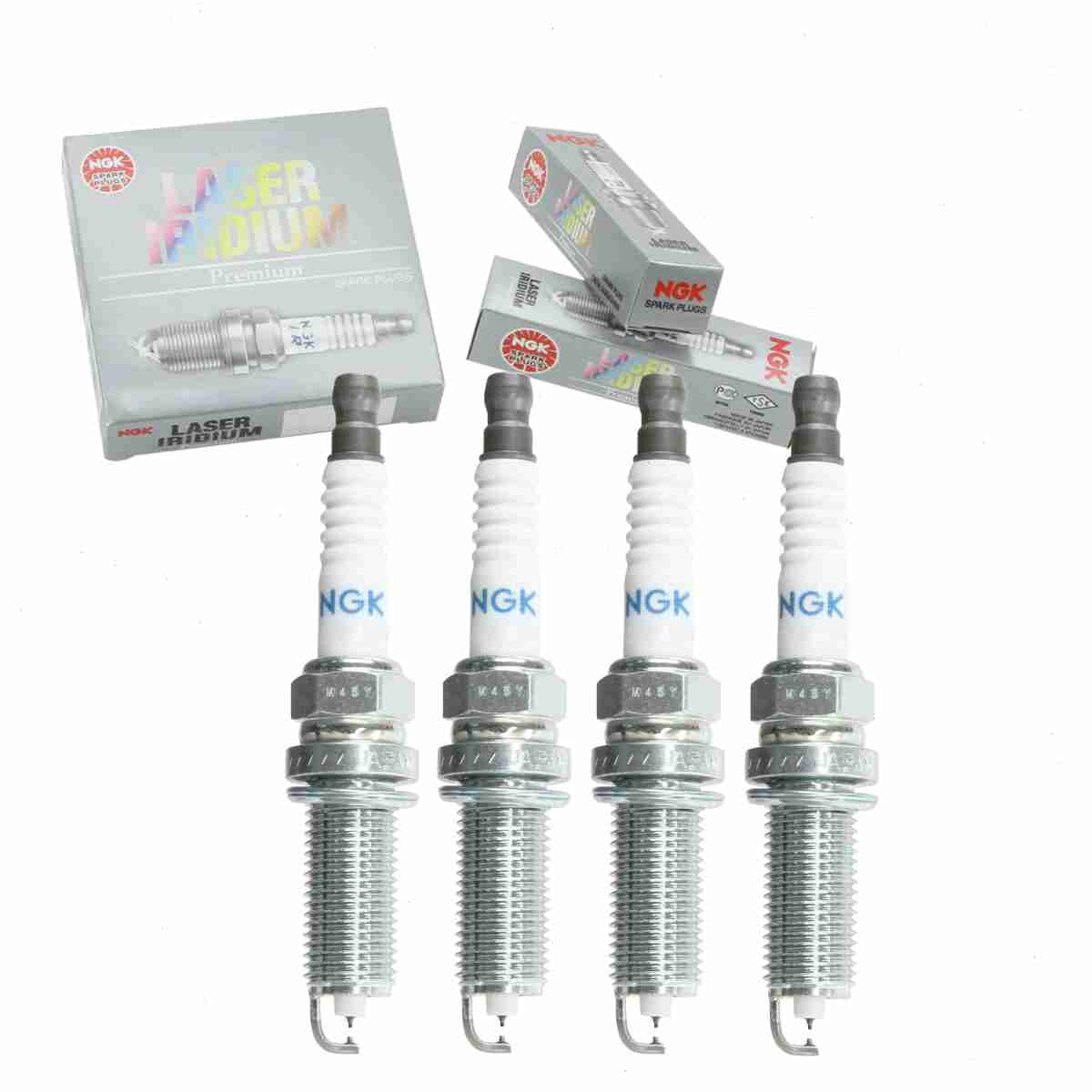 NGK 1406 Laser Iridium Spark Plugs 4 Pack, Fits Nissan, Infiniti ...