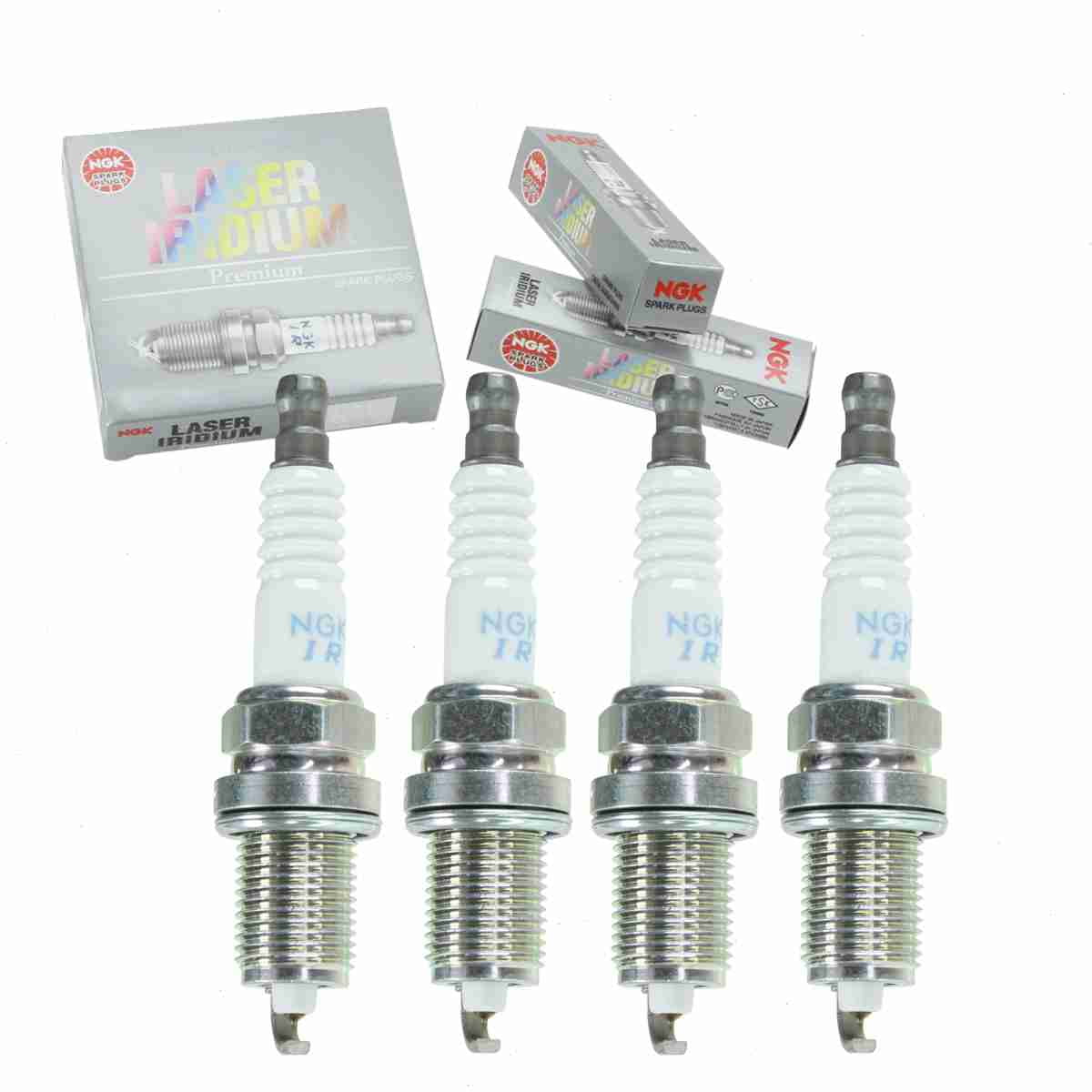 NGK Laser Iridium Spark Plugs, 4 Pack, Fits Dodge Ram 1500, Jeep Grand ...
