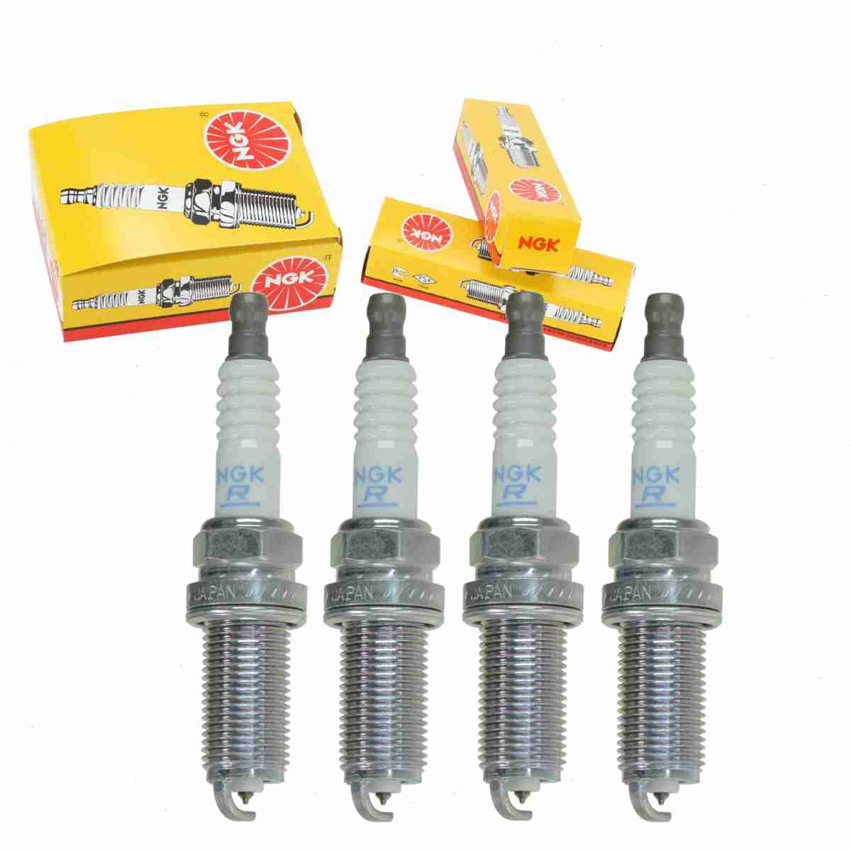 4 pc NGK 6499 Standard Spark Plugs for 33-898829 Ignition Wire ...