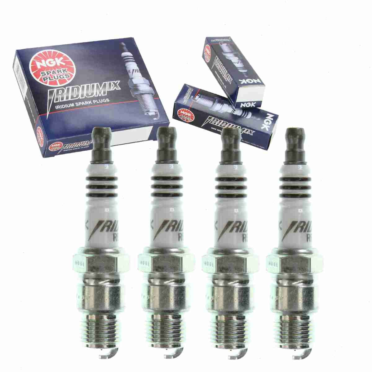 4 pc NGK 7588 Iridium IX Spark Plugs for Ignition Wire Secondary Fits ...