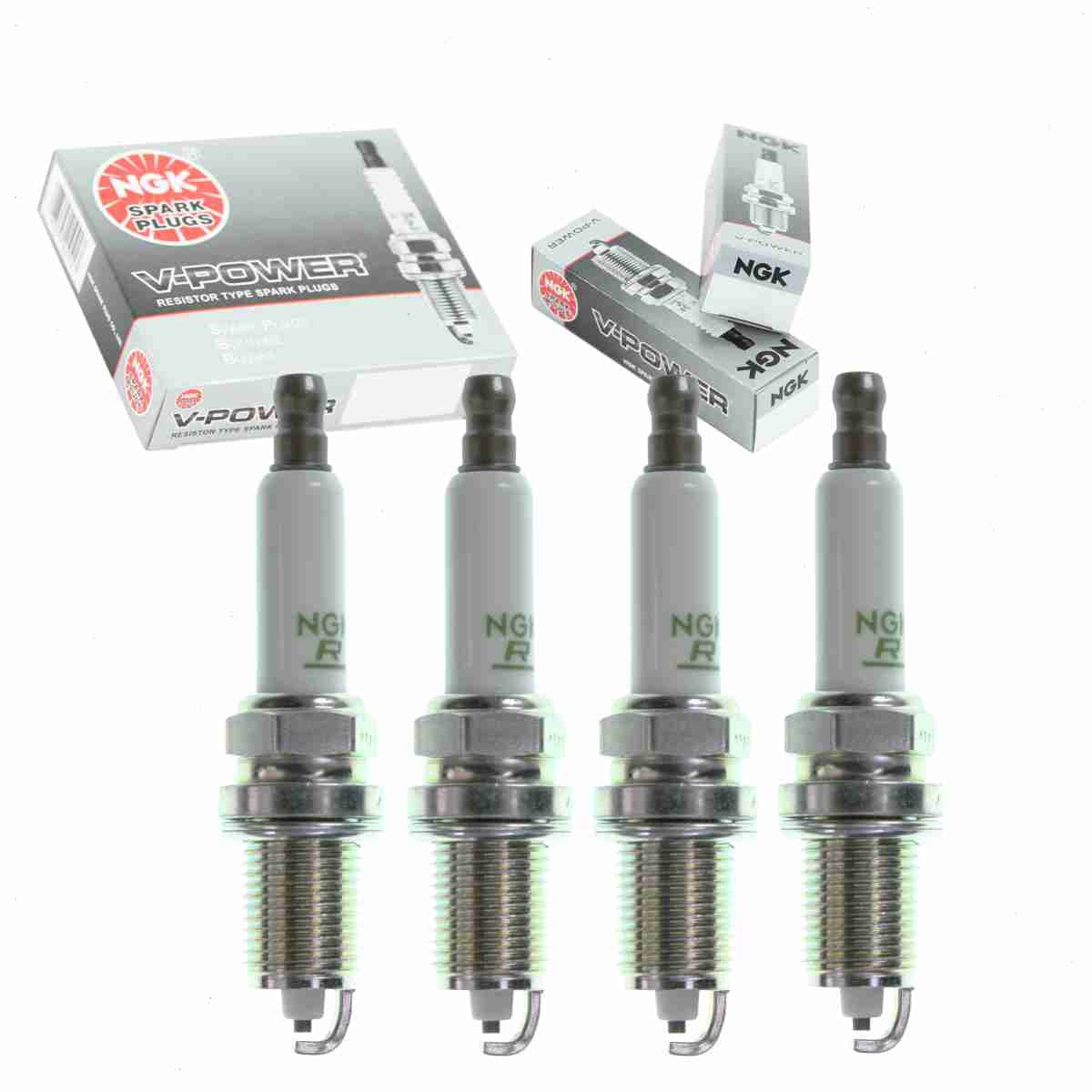 4 pc NGK 90318 V-Power Spark Plugs for 25186682 RC10MCC Ignition Wire ...