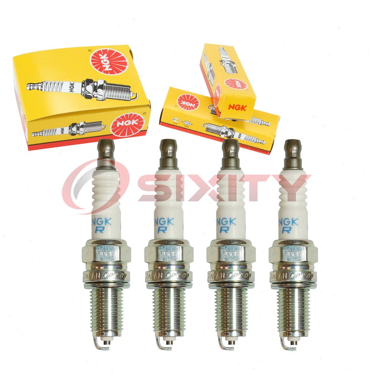4 pc NGK 90893 Standard Spark Plugs for Ignition Wire Secondary ...