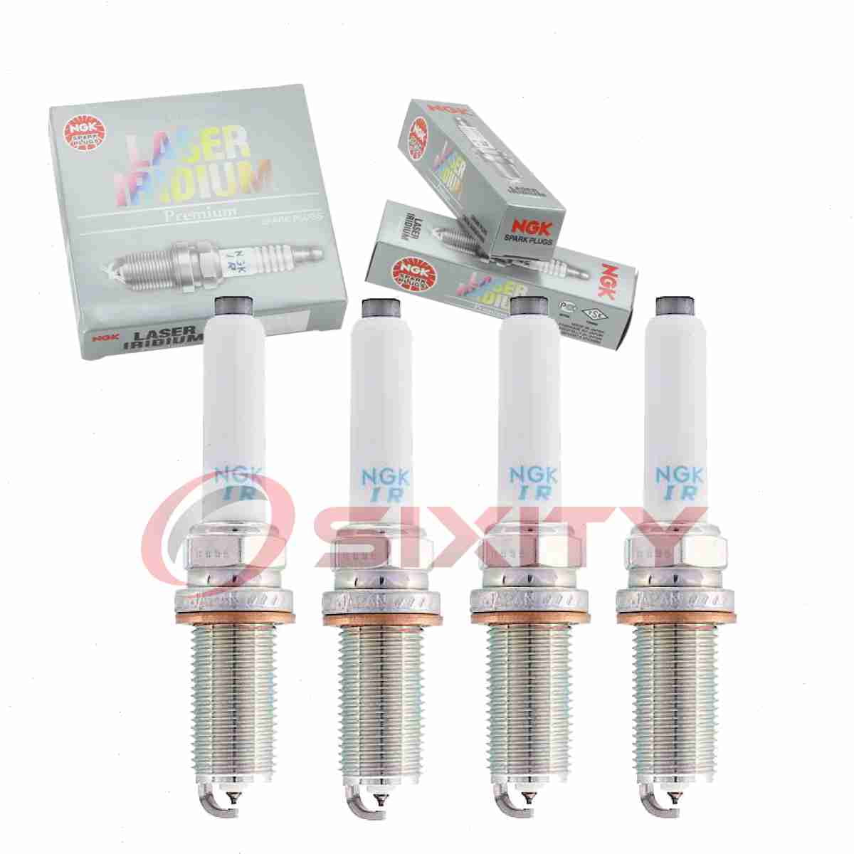 4 pc NGK 91006 Laser Iridium Spark Plugs for Ignition Wire Secondary ...