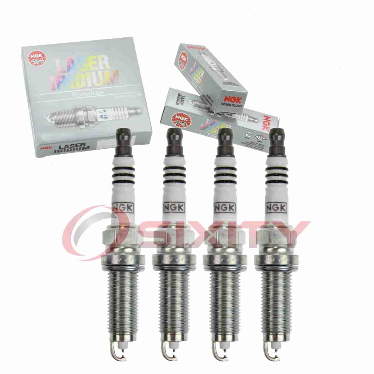 NGK 4 pc Laser Iridium 94702 Spark Plugs for 1UXE-18-110, 3490, BY483 ...