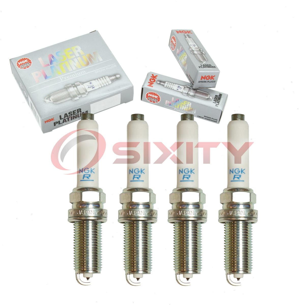 NGK Laser Platinum Spark Plugs 4 pc Pack - High Performance Automotive ...