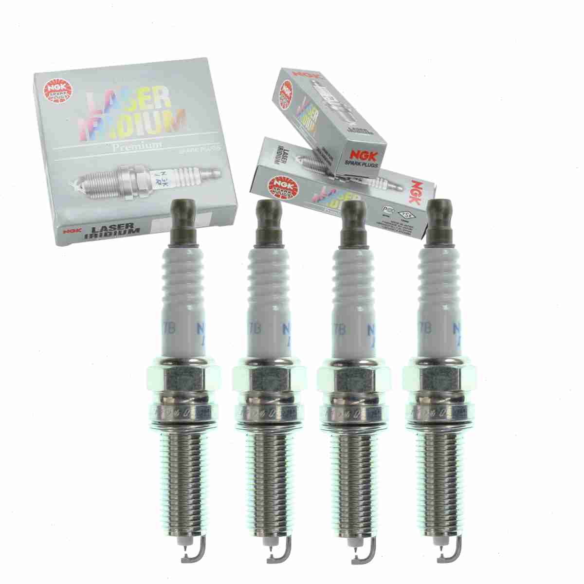 4 pc NGK 96957 Laser Iridium Spark Plugs for 1822A078 Ignition Wire ...