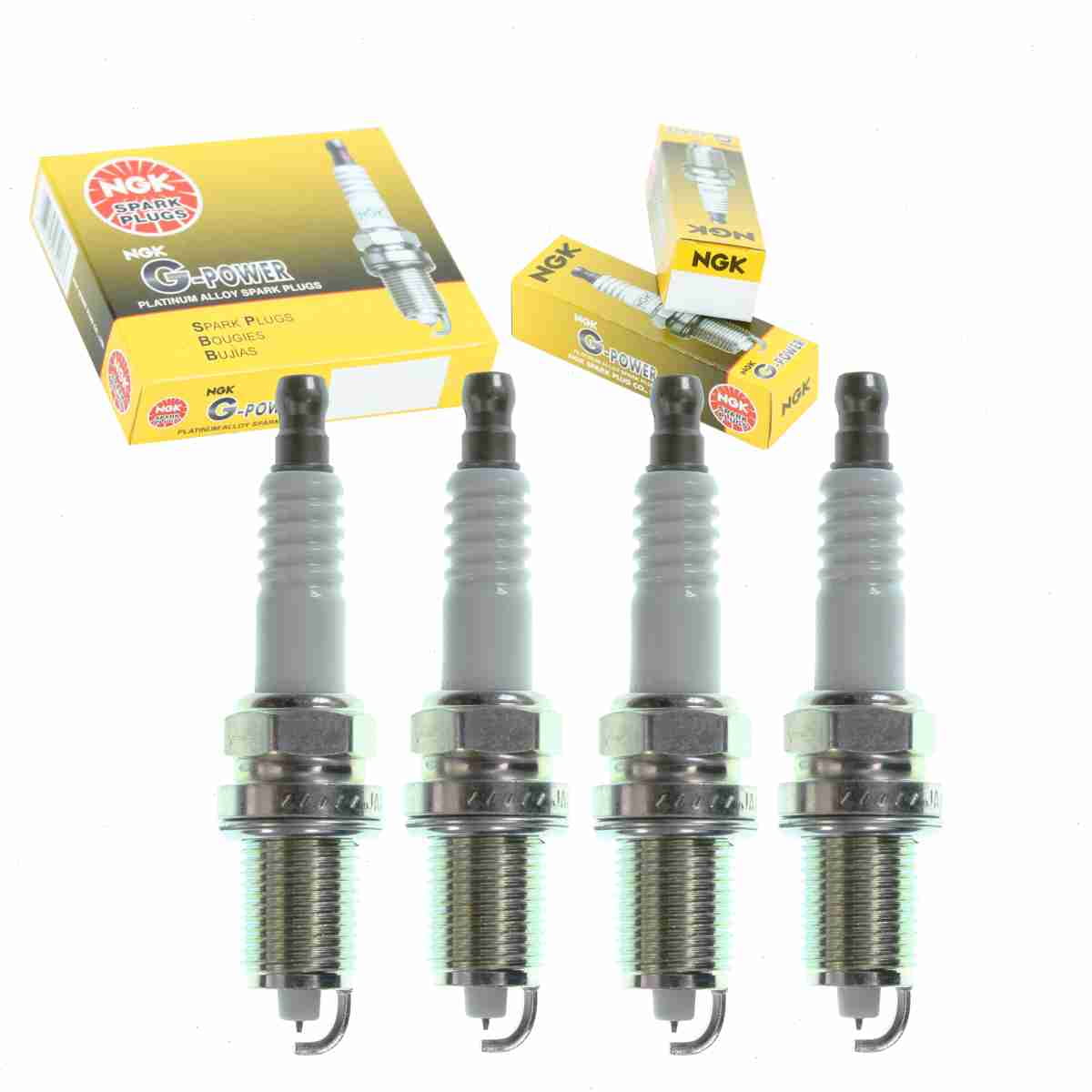 NGK G-Power Spark Plugs 4 Pack, Compatible with Honda Accord 2.2L 2.3L ...