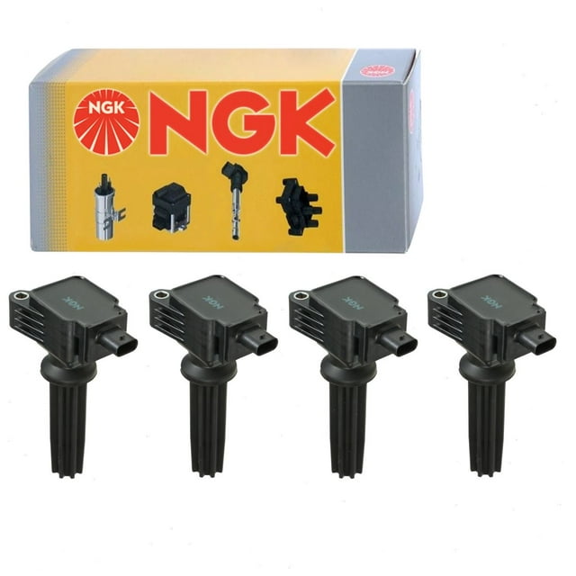 4 pc NGK Ignition Coils compatible with Ford Focus 2.0L 2.3L L4 2012 ...