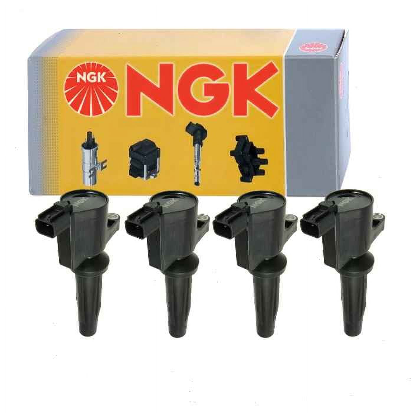 4 pc NGK Ignition Coils compatible with Ford Transit Connect 2.0L L4 ...