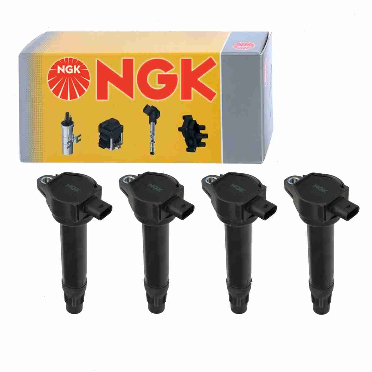 4 pc NGK Ignition Coils compatible with Jeep Compass 2.0L 2.4L L4 2007 ...