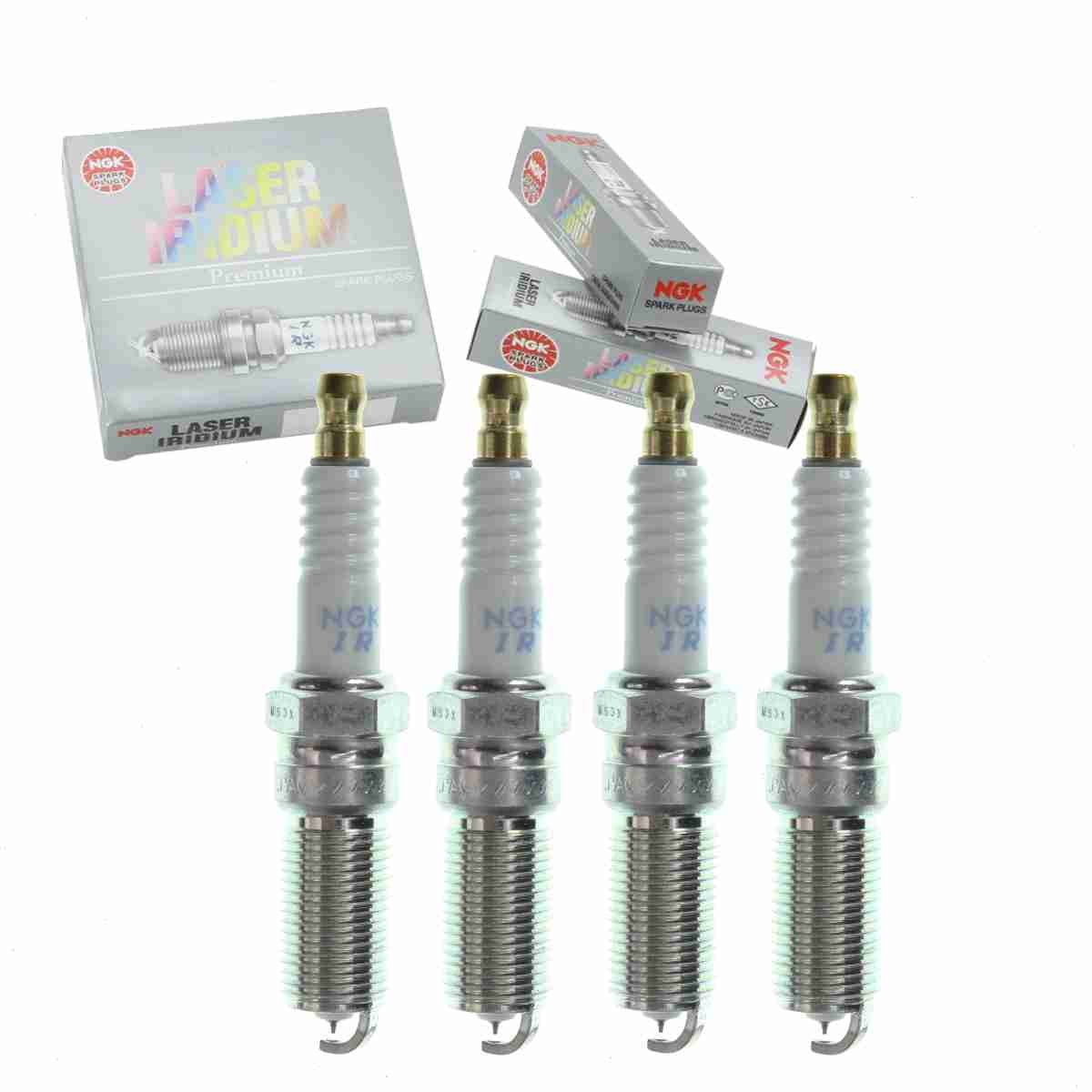 4 pc NGK Laser Iridium Spark Plugs compatible with Ford Fiesta 1.6L L4 ...