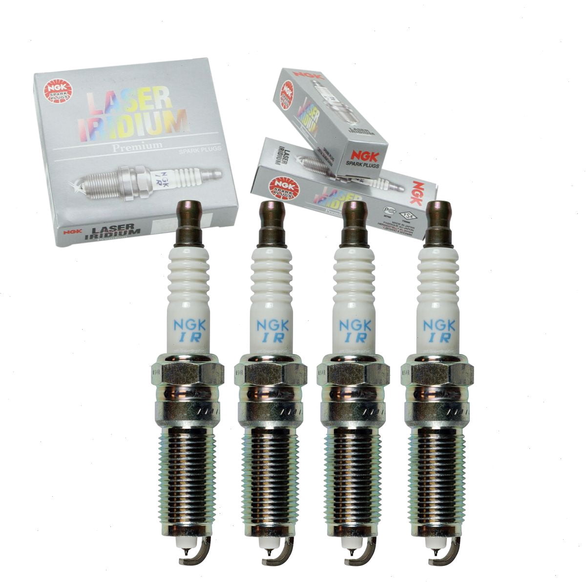 4 pc NGK Laser Iridium Spark Plugs compatible with Ford Fusion 1.6L L4 ...