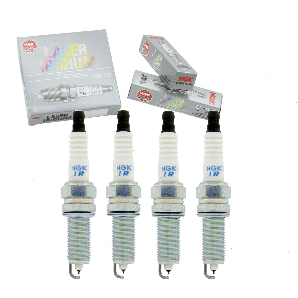 4 pc NGK Laser Iridium Spark Plugs compatible with Hyundai Elantra 1.8L ...