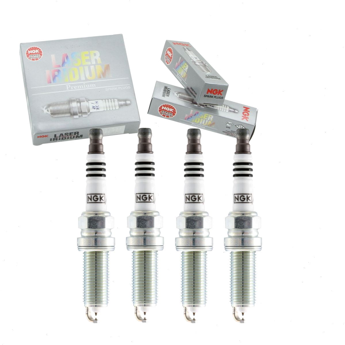 4 pc NGK Laser Iridium Spark Plugs compatible with Toyota Corolla 1.8L ...