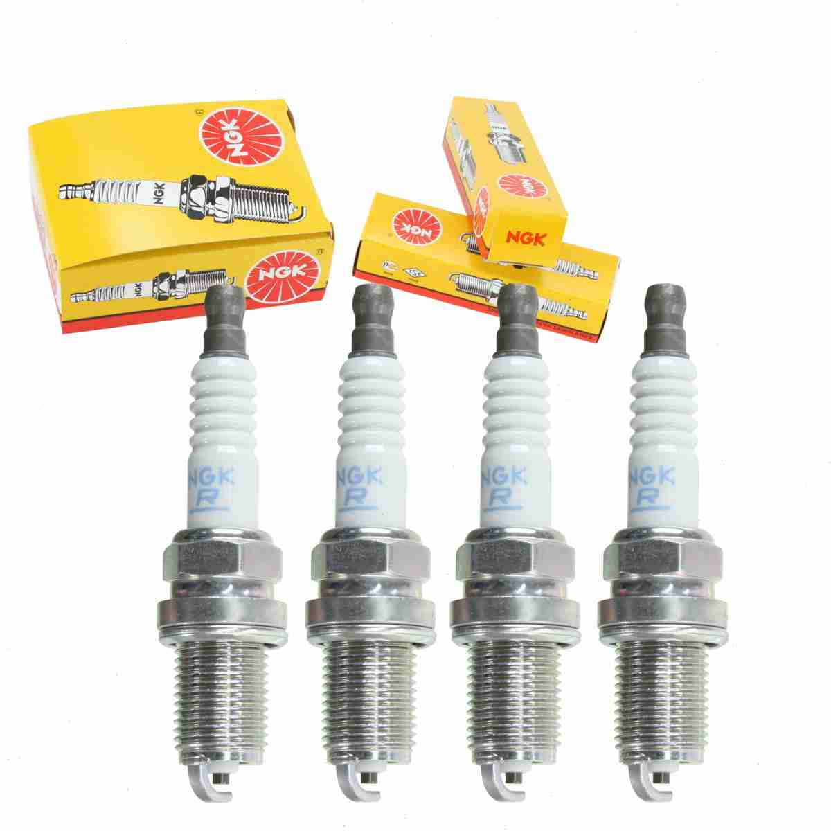 4 pc NGK Standard Spark Plugs compatible with Hyundai Accent 1.5L 1.6L ...