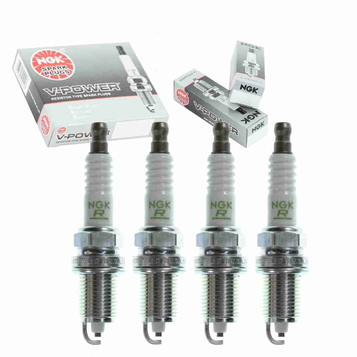 4 pc NGK V-Power Spark Plugs compatible with Honda Civic 1.5L 1.6L L4 1992-2000 - Walmart.com