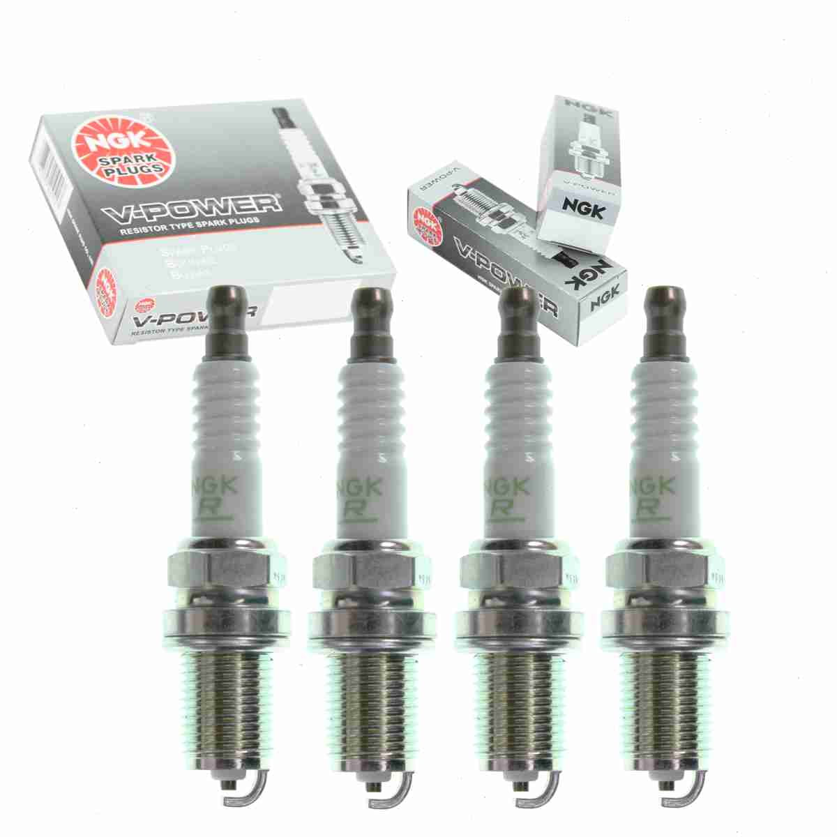4 pc NGK V-Power Spark Plugs compatible with Suzuki Sidekick 1.6L 1.8L ...
