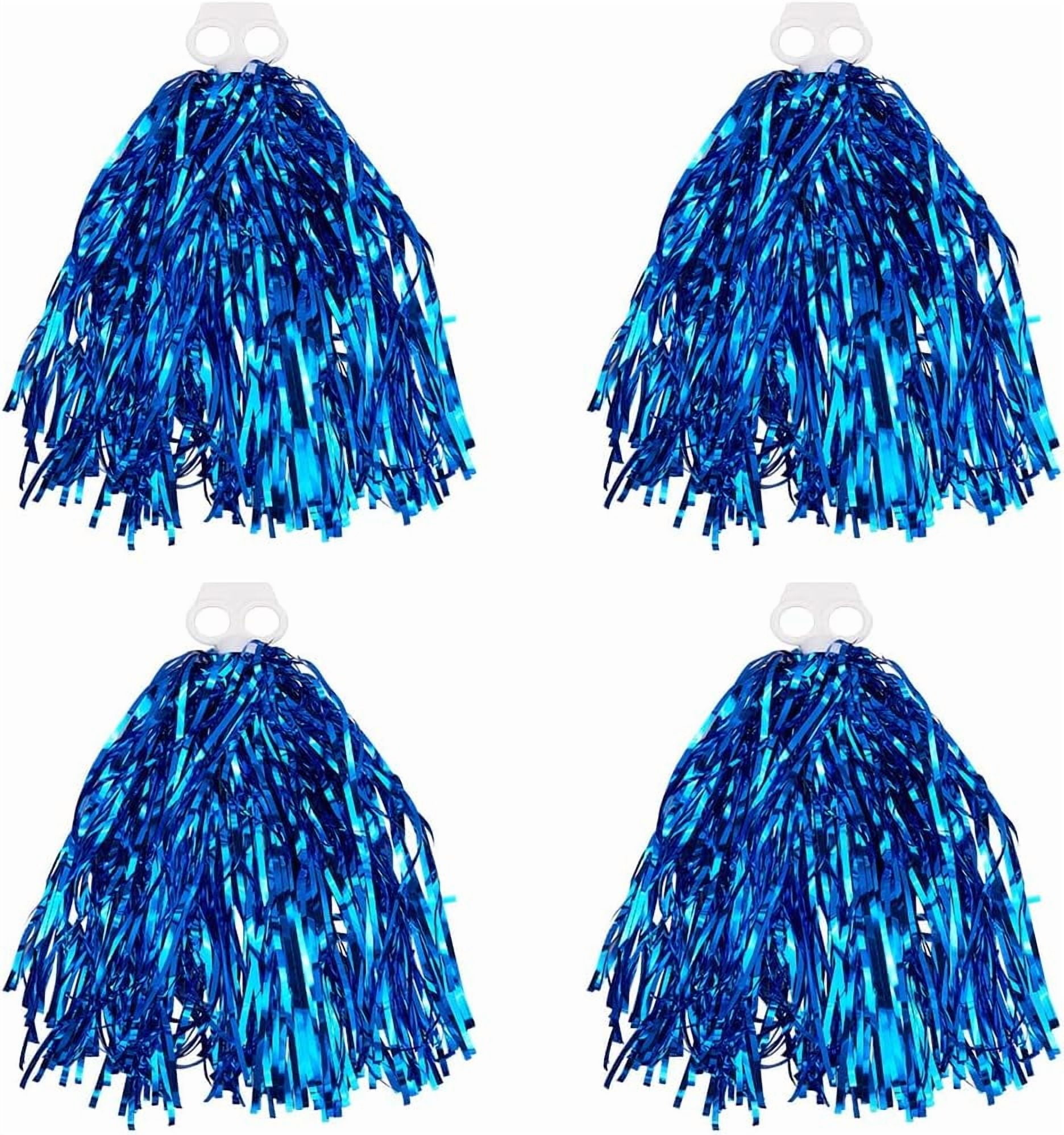 4 pc PET Cheerleading Pom Poms Cheerleading Hand Flowers for Girls Blue ...