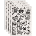 4 pc Paper Ceramic Decals Pottery Ceramics Transfer Paper Underglaze ...