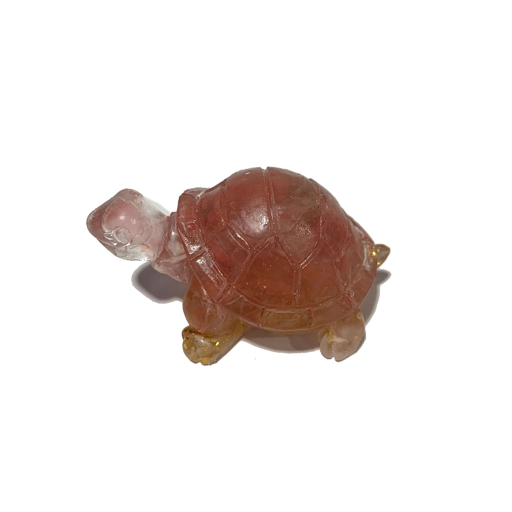 4 pc Resin Sea Turtle Display Decoration with Natural Dyed and Heated ...
