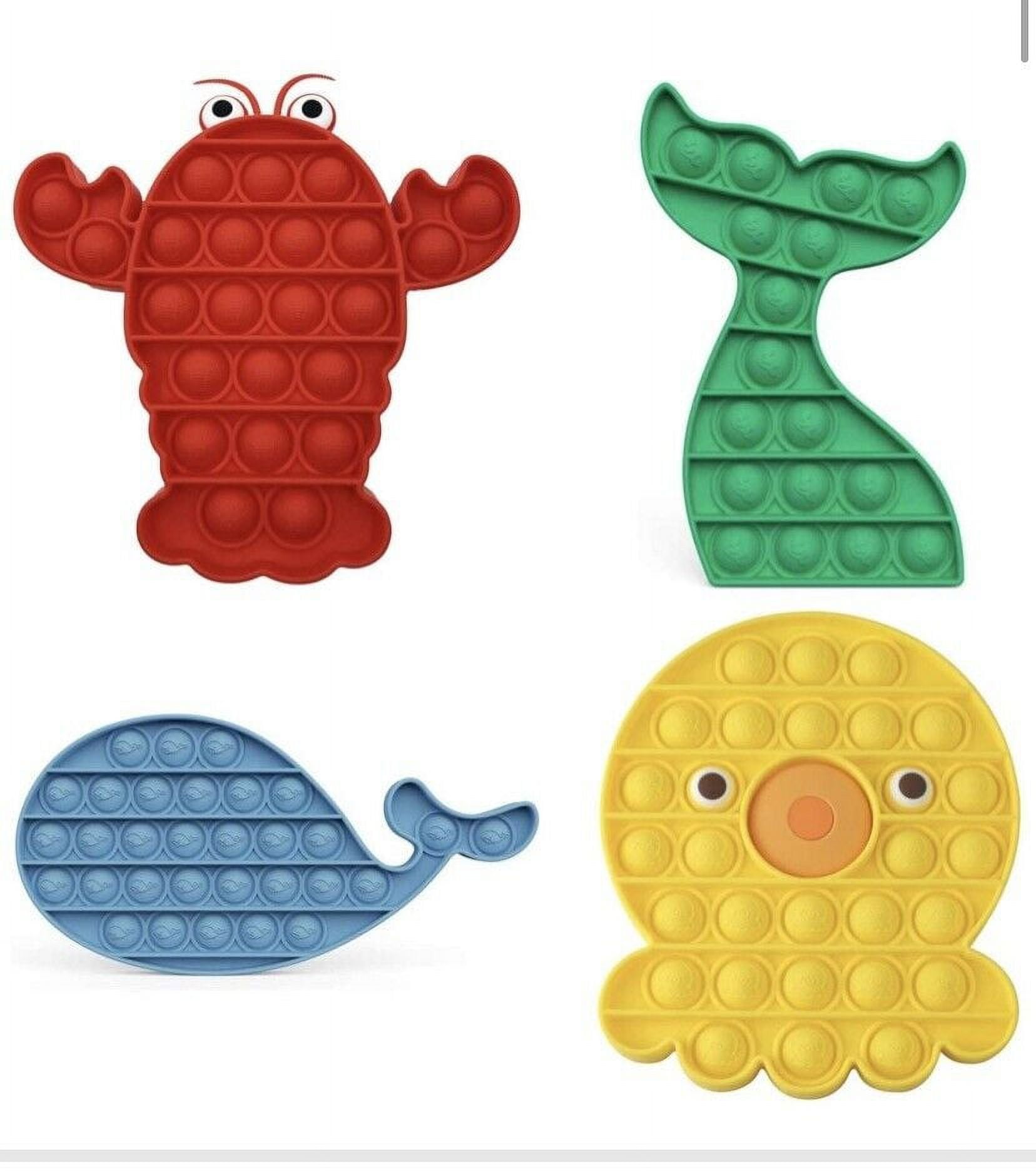 4 pc Sea Theme Fidget Popper Sensory Toy Set - Walmart.com