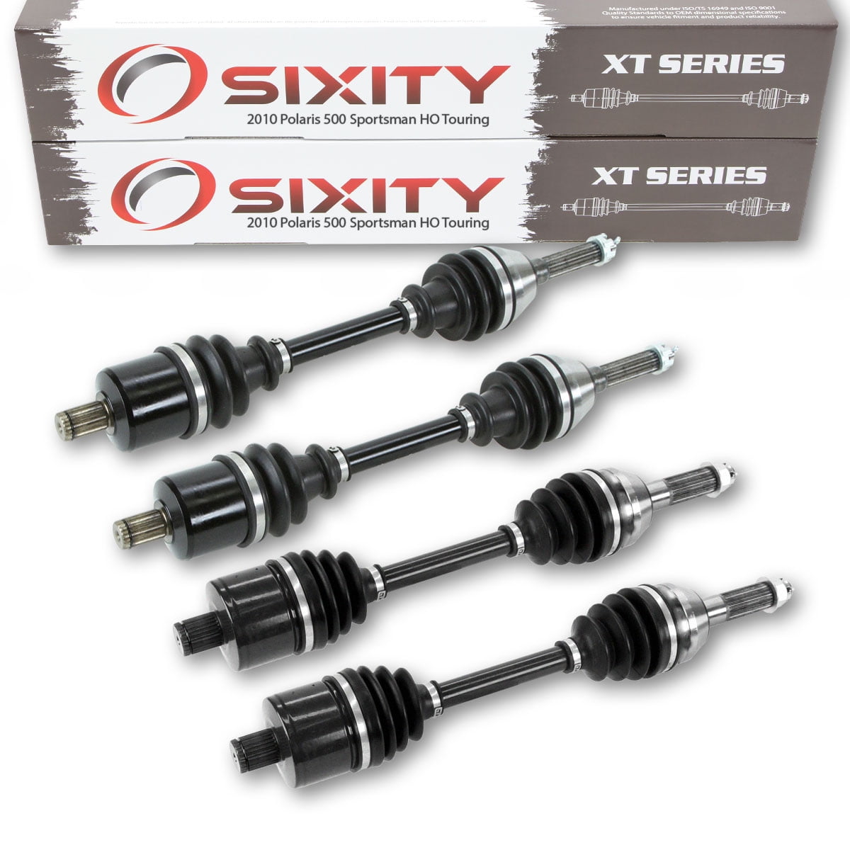 4 pc Sixity XT Front Rear Left Right Axle compatible with Polaris ...