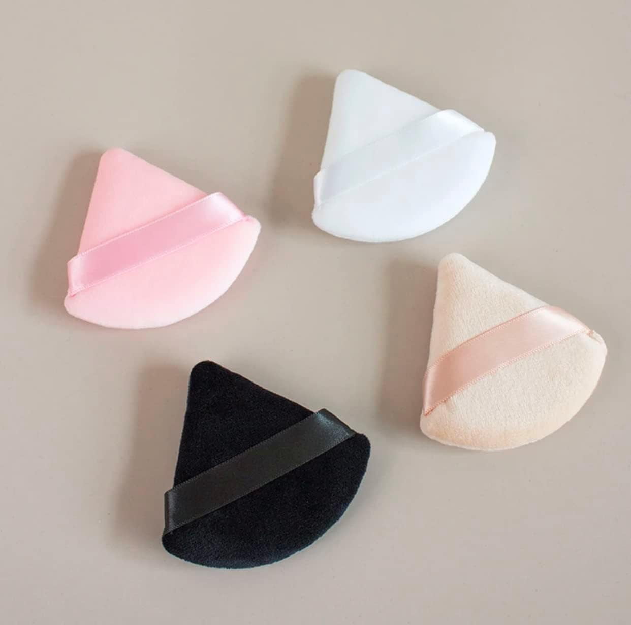4 pc powder puff makeup triangle soft applicator multicolour - Walmart.com
