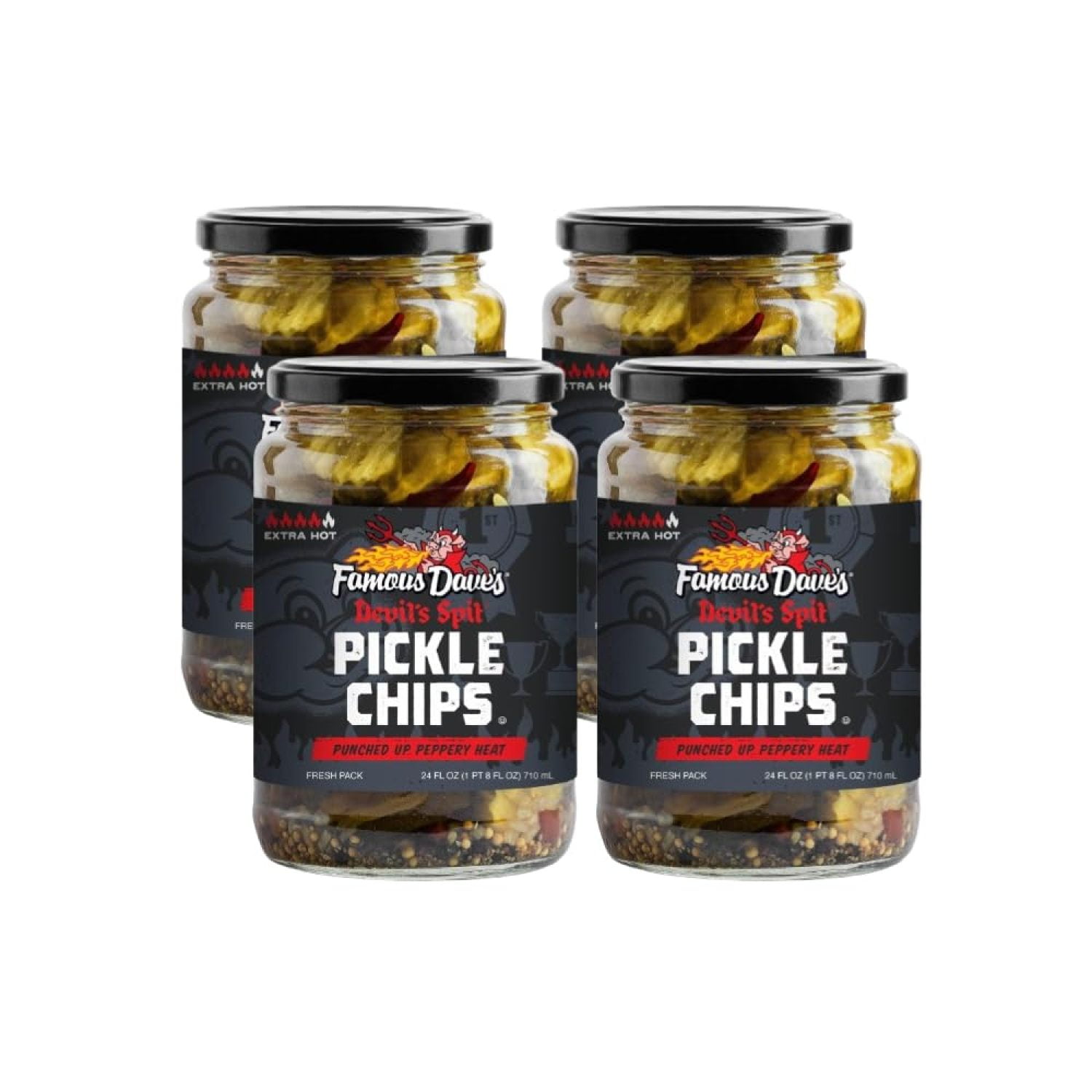 - 4 pck, Devil's Spit Pickle Chips (96 oz.) - Walmart.com