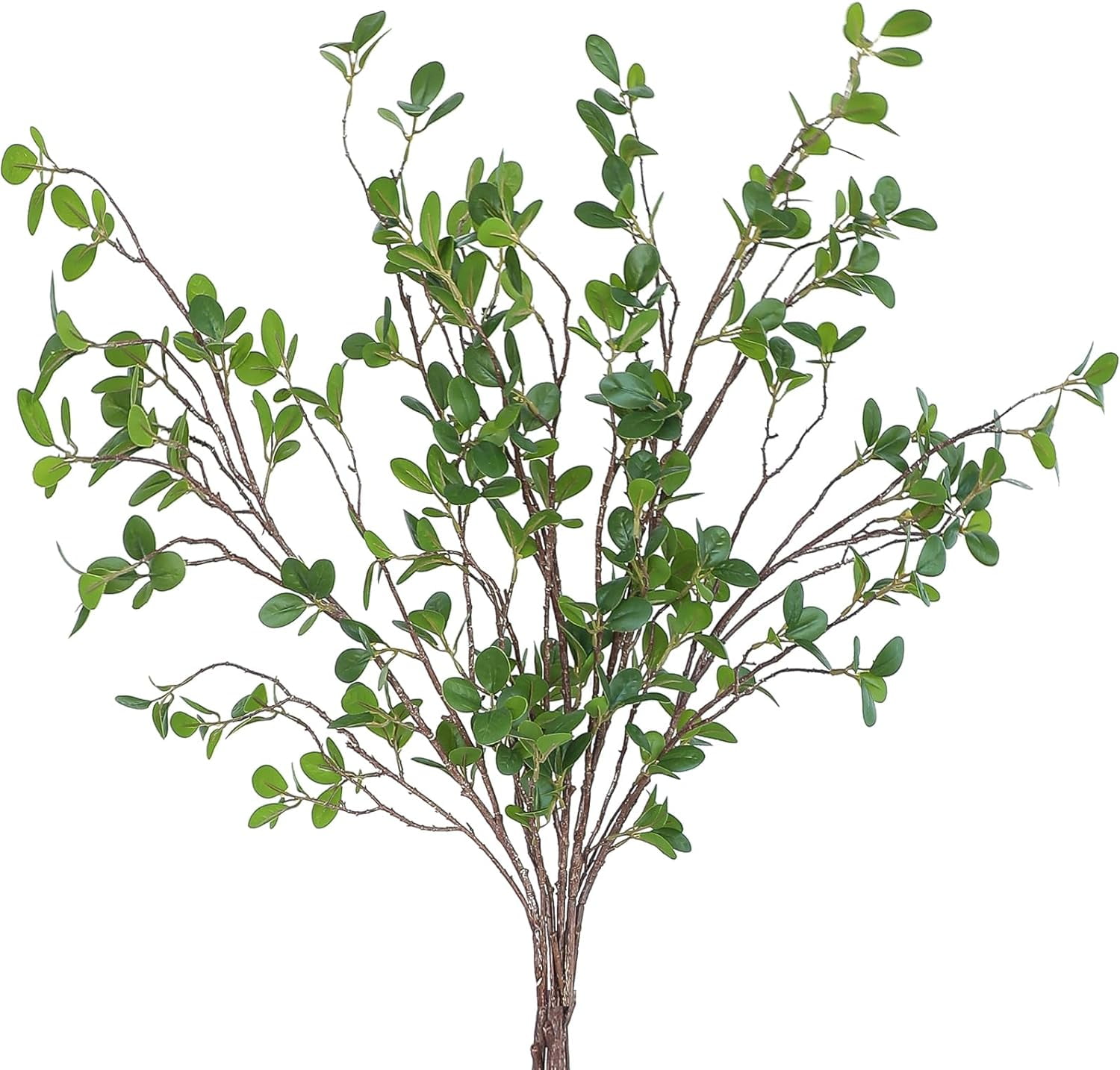 4 pcs Artificial Eucalyptus Green Branches 44.3 Inch, Faux Greenery ...