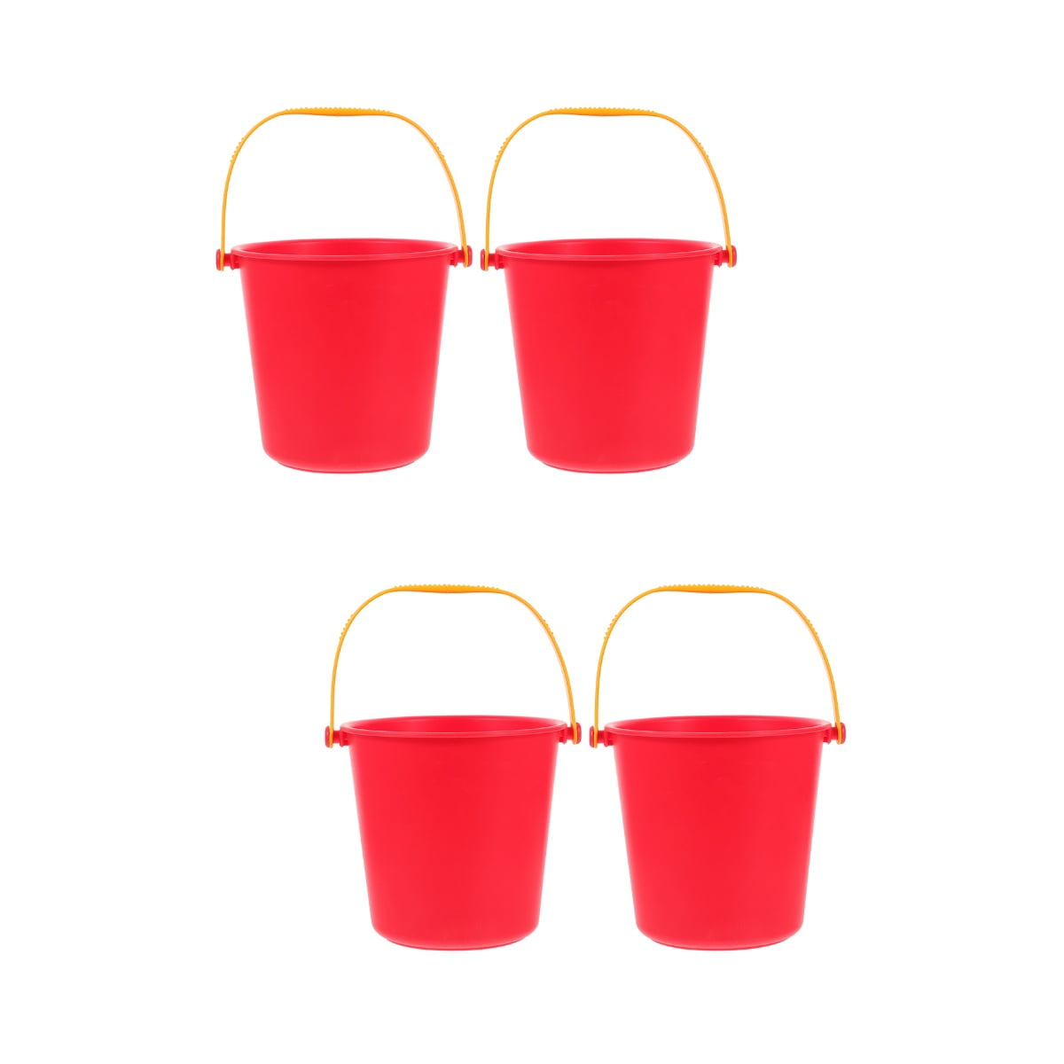 4 pcs Beach Sand Bucket Outdoor Beach Storage Bucket Beach Toy Kids ...