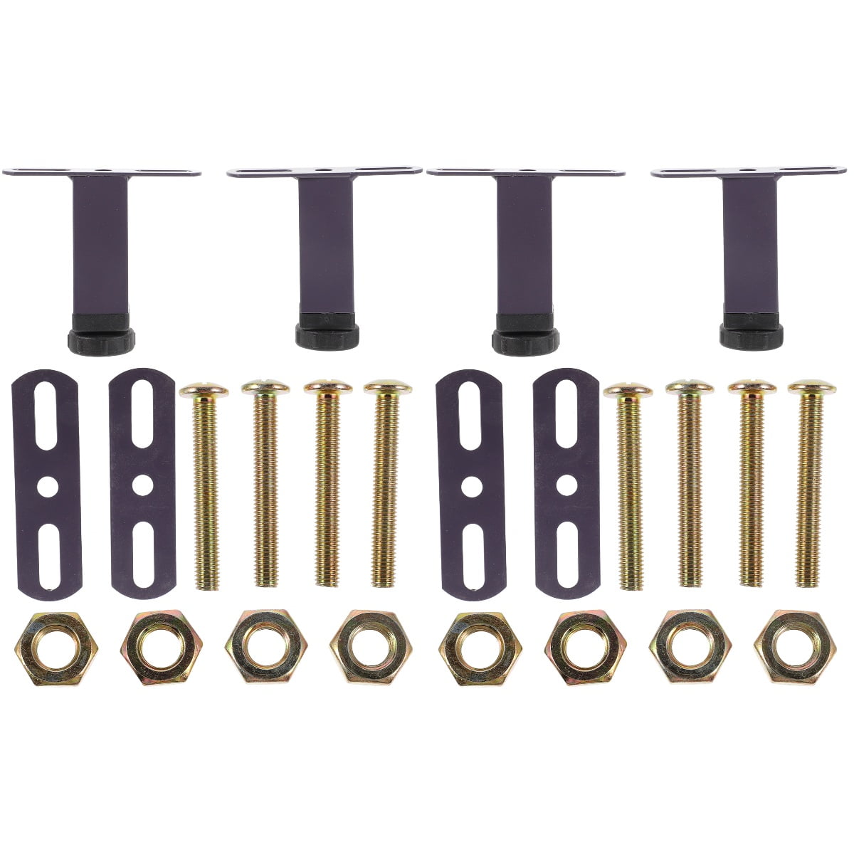 4 pcs Bed Center Support Legs Bed Replacement Risers Adjustable ...