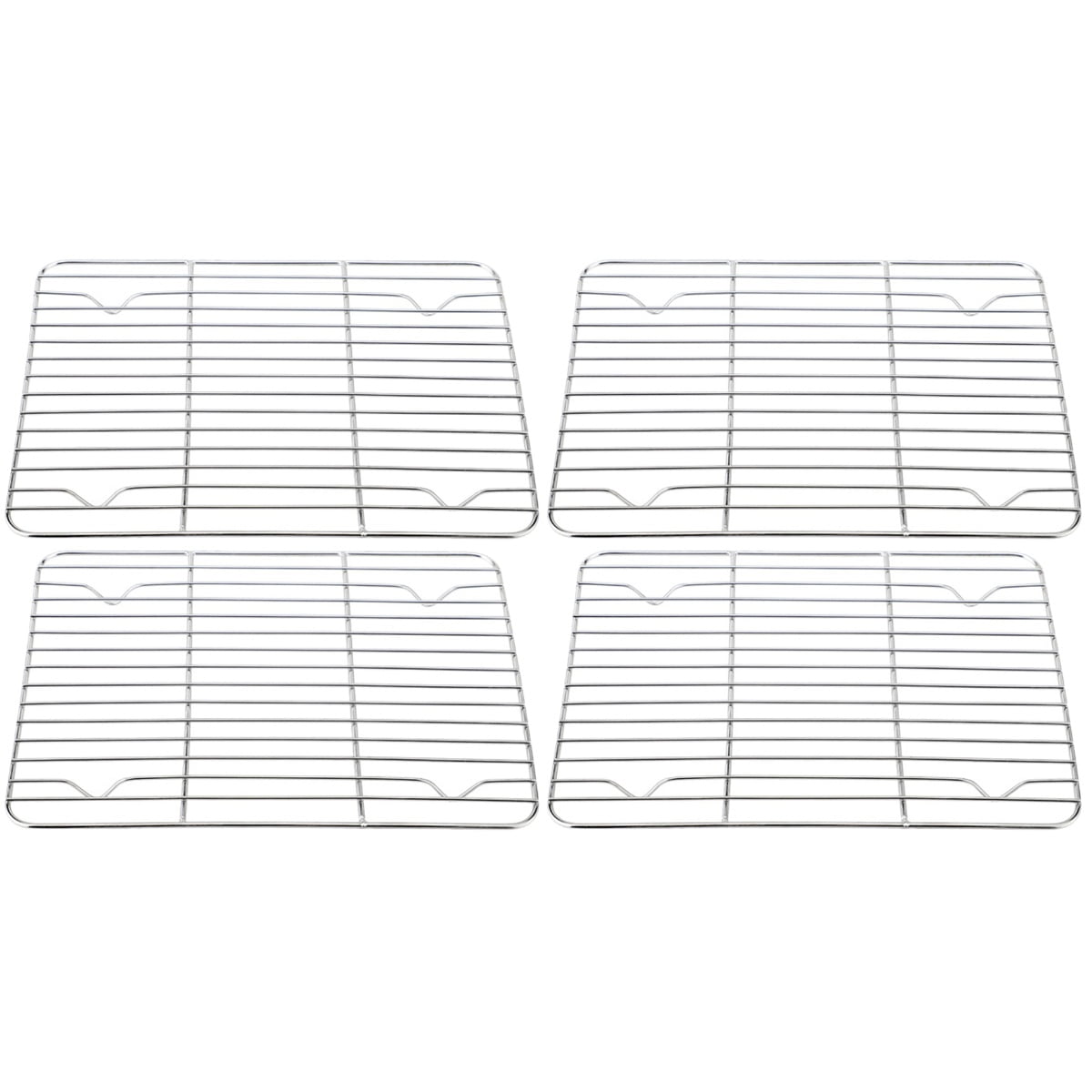 4 pcs Cooling Racks Stainless Steel Steamer Racks Baking Cooking Racks ...