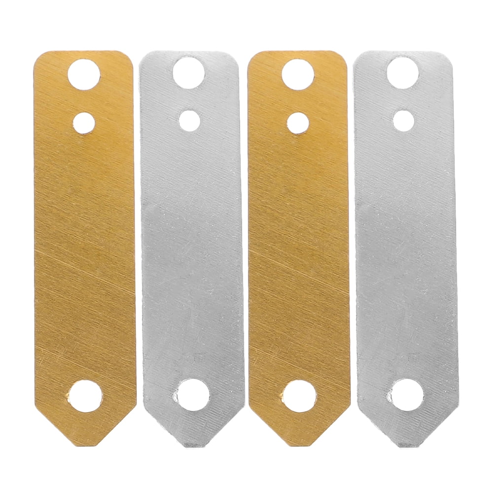 4 pcs Copper Electrode Strip Zinc Electrode Strip Experiment Electrode ...