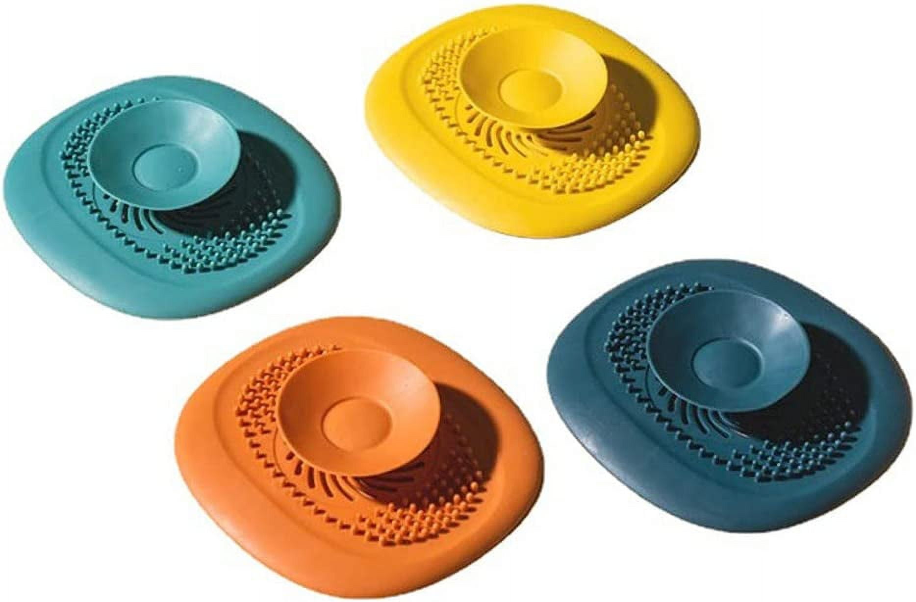 4 pcs Floor Drain Cover Shower Drain Stopper Bathtub Drain Tub Stopper ...