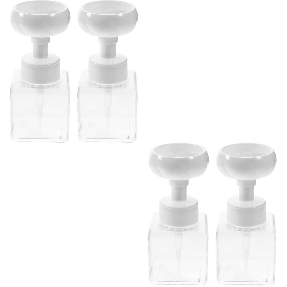 4 pcs Flower Soap Dispenser Bottles Pump Liquid Bottles Refillable ...