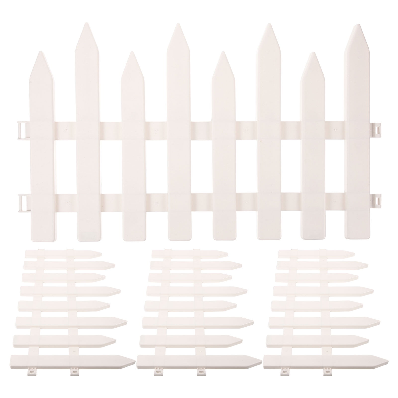 4 pcs Garden Fence Lawn Fence Border Decorative Picket Fence Border ...