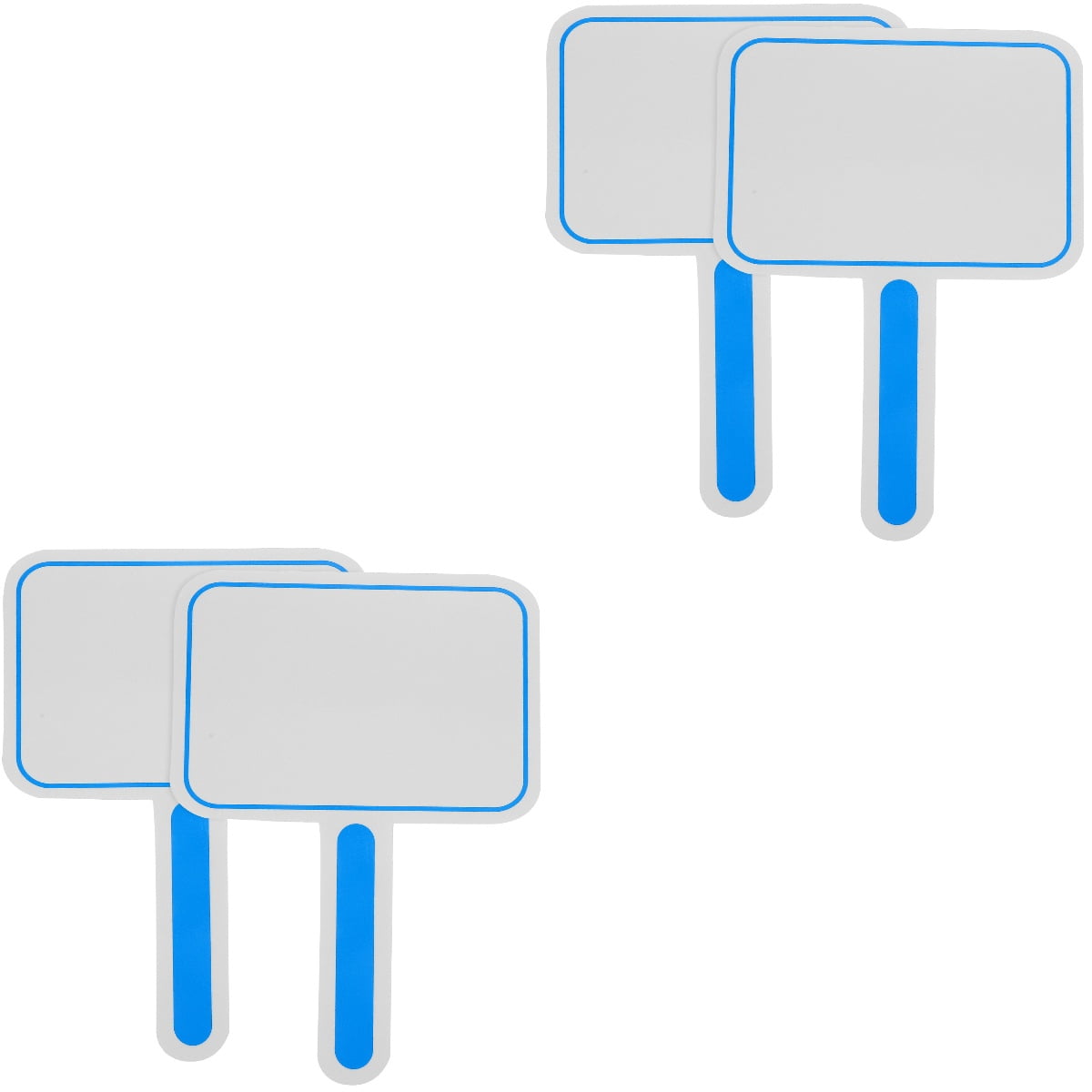 4 pcs Handheld Boards Single Sided Paddles Handheld Whiteboards Padding ...