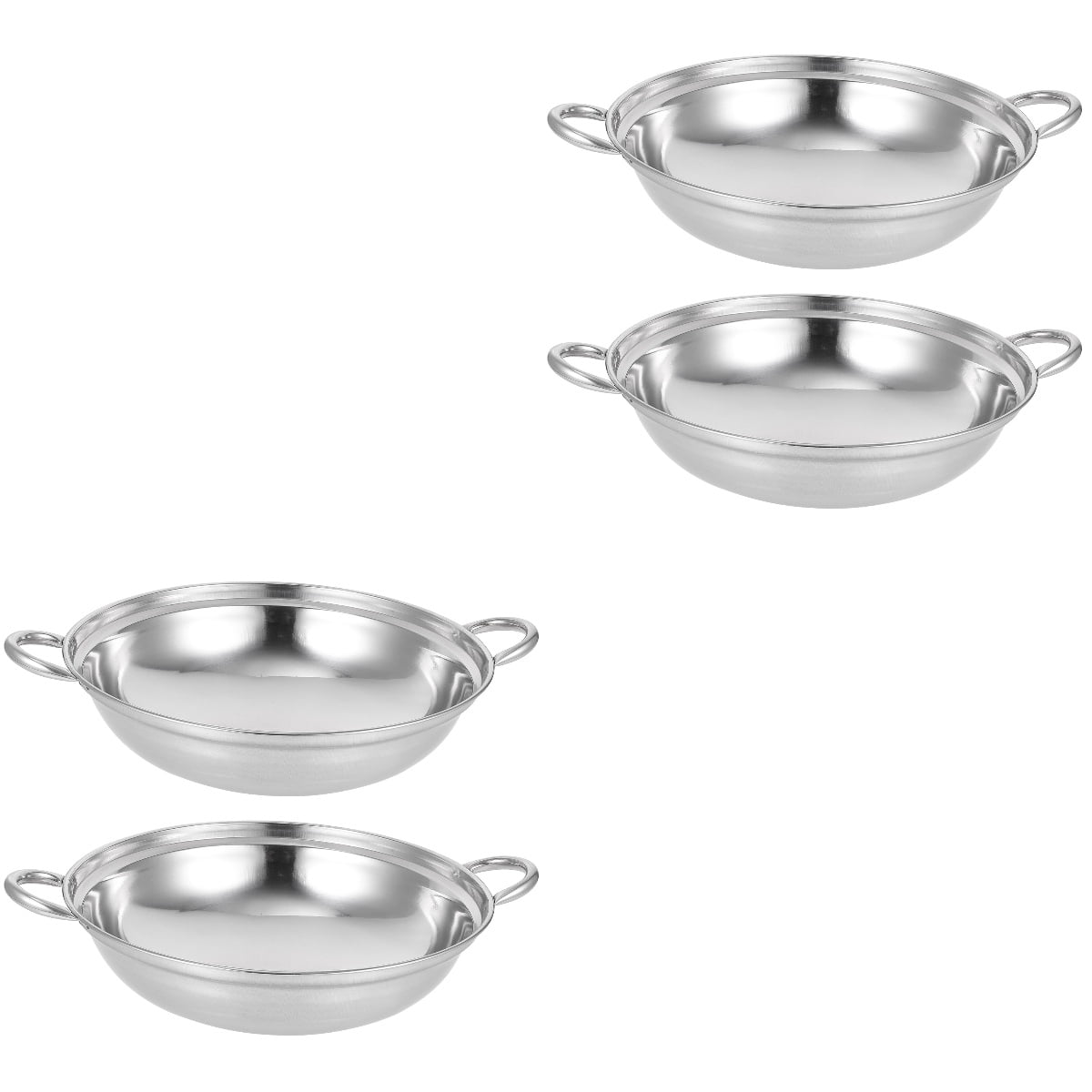 4 pcs Handle Stainless Steel Anti-spill Hot Pot Cooking Pot Kitchen Hot ...