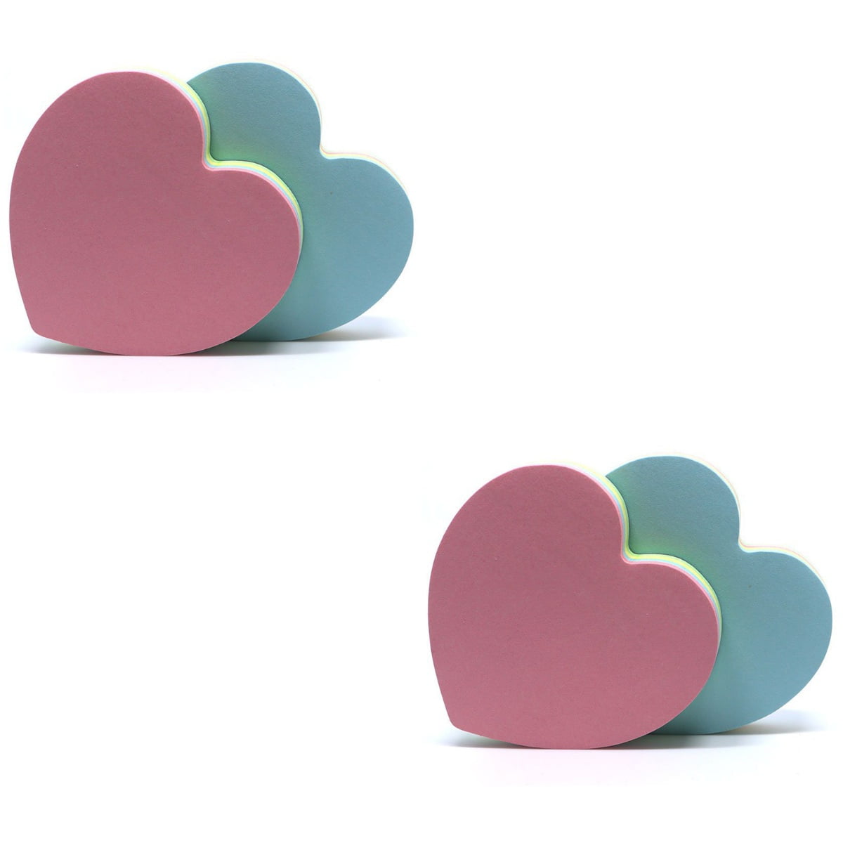 4 pcs Heart-shaped Posted Self-Adhesive Paper Notes Facilitated ...