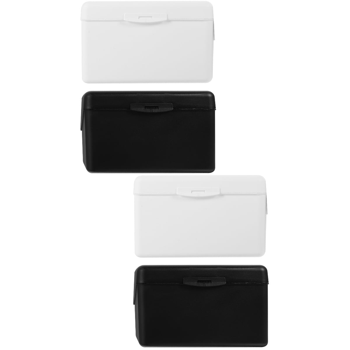 4 pcs Index Card Box Small Containers Cards Storage Boxes Desktop Small ...